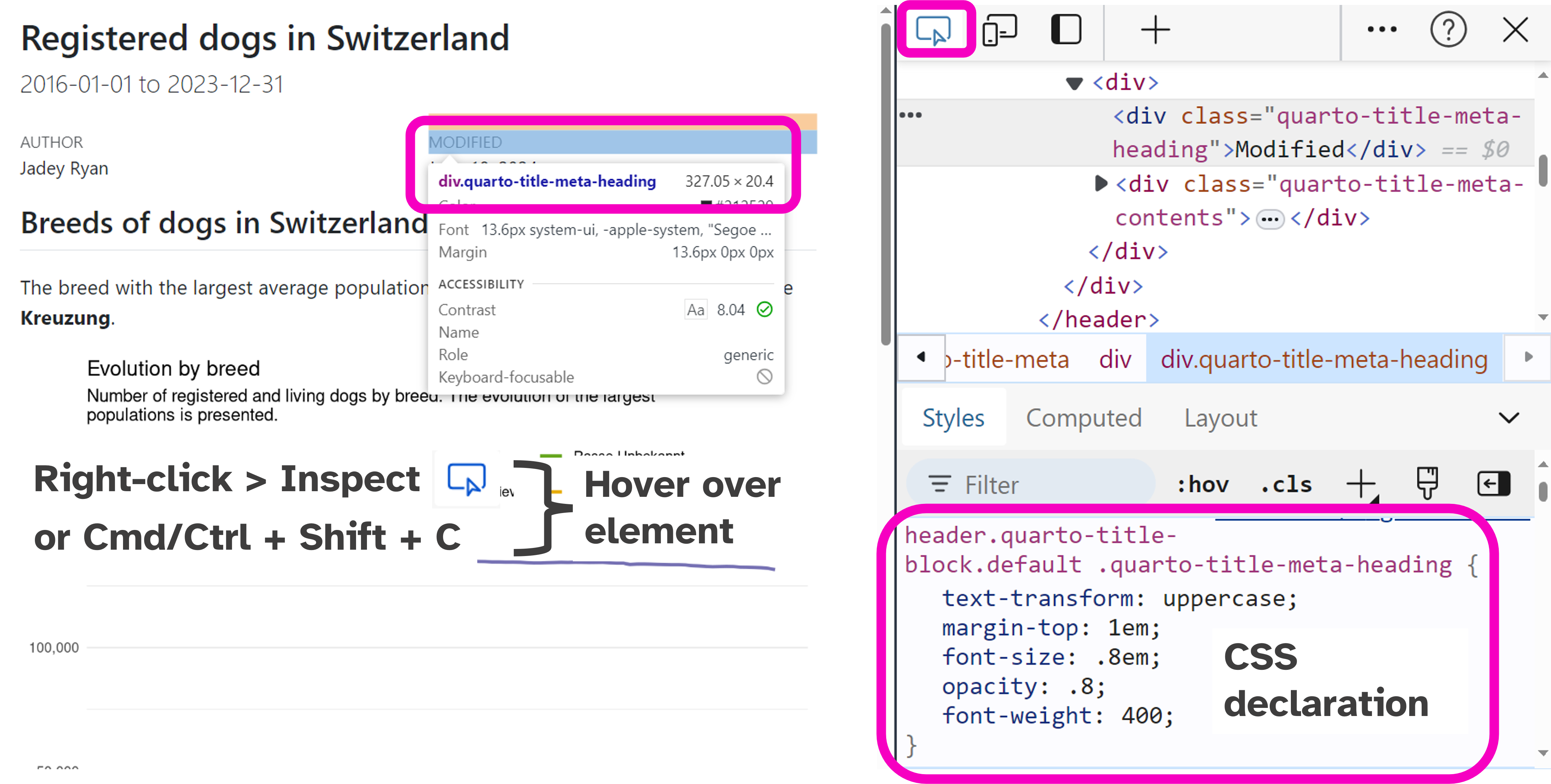 Reproducible reports and presentations with Quarto